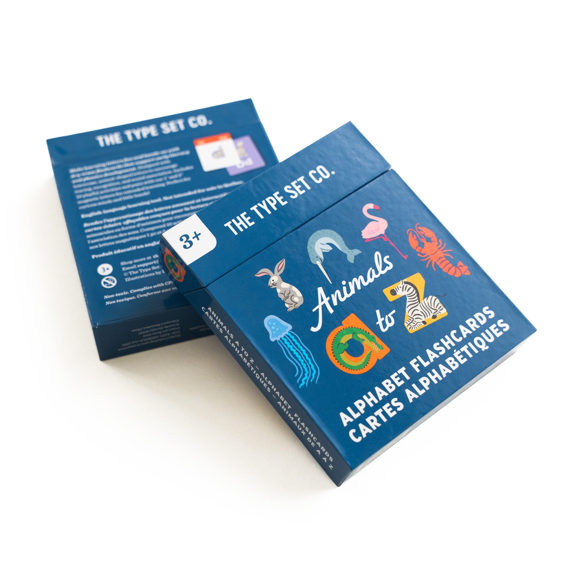 Animals A to Z Alphabet Phonics Flashcards – The Type Set Co.