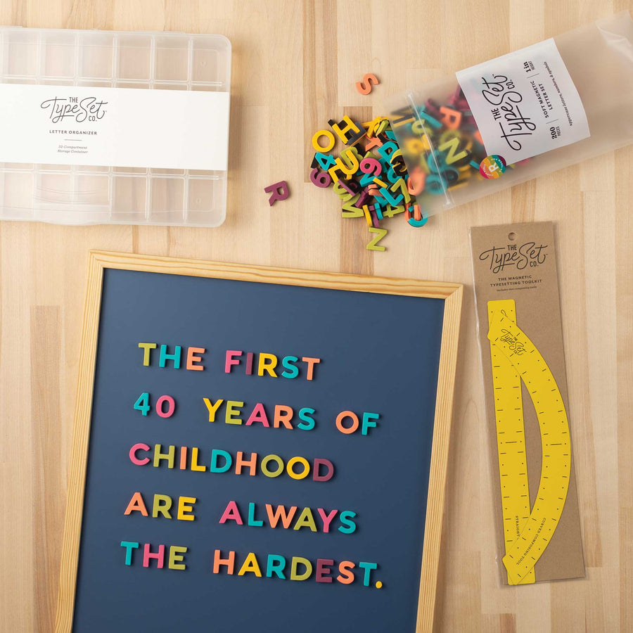 Modern Magnetic 1" Letters & Numbers, 200pc Soft Foam, Easy to clean ...