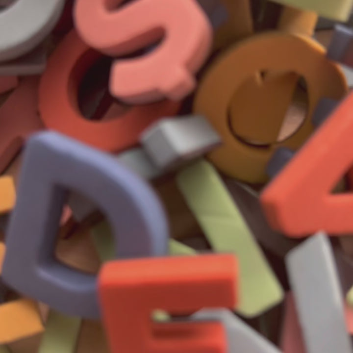 Modern Magnetic 1" Letters & Numbers, 200pc Soft Foam, Easy to clean ...