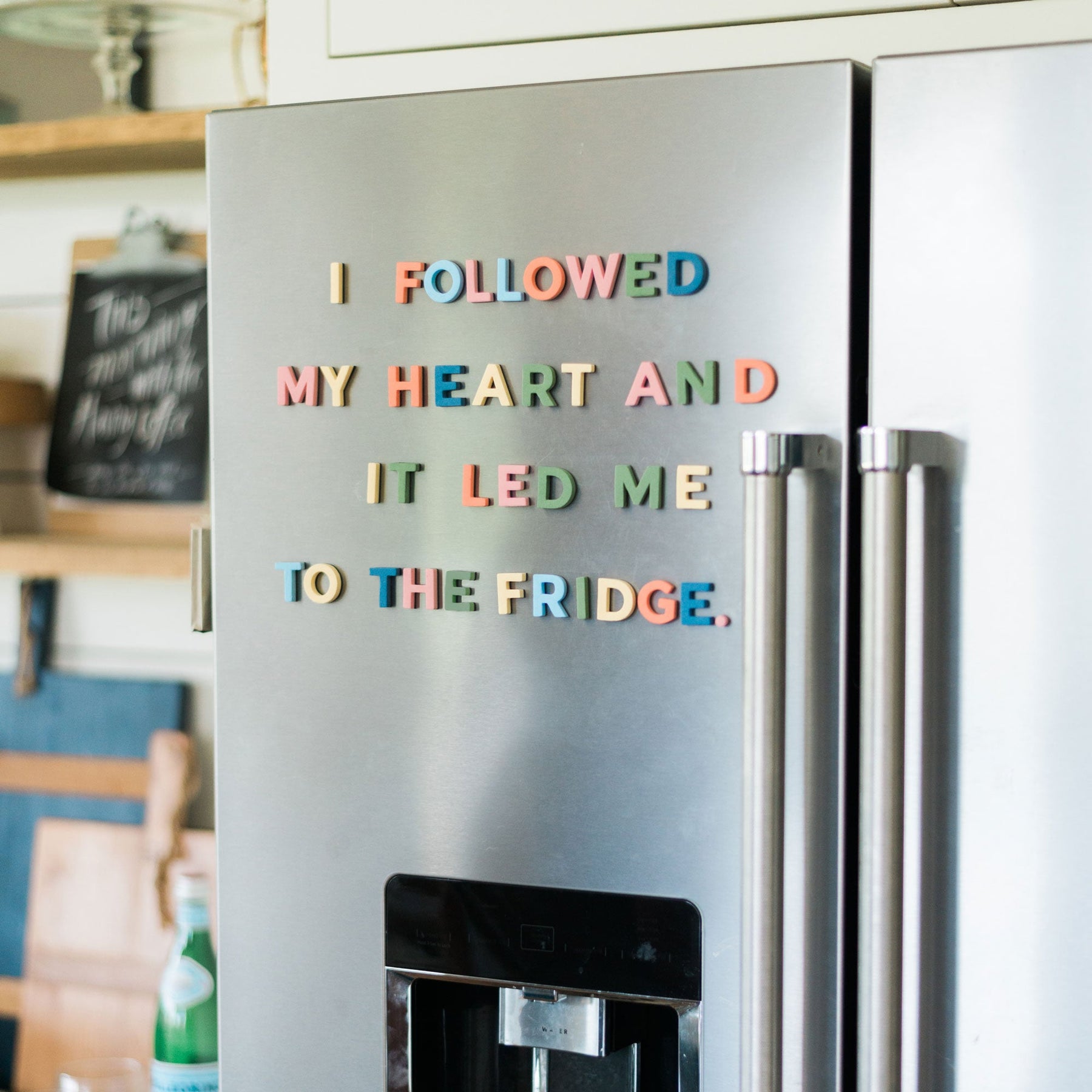 Modern Rainbow Fridge Magnet Letters – The Type Set Co.